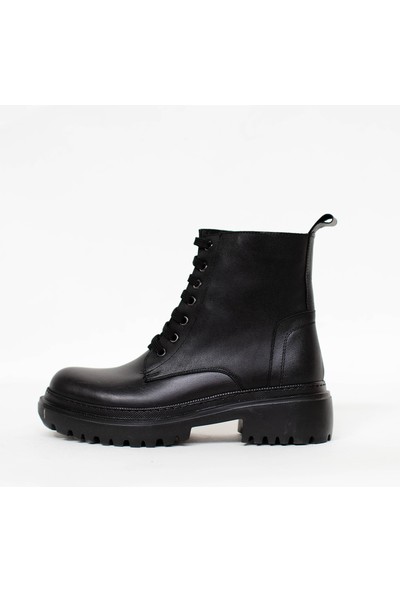 Wave Shoes GATE29 Fuga Laces Siyah Renk Hakiki Deri Bağcıklı Kışlık Günlük Kadın Bot Wave Shoes GATE29 Fuga Laces Siyah Renk Hakiki Deri Bağcıklı Kışlık Günlük Kadın Bot