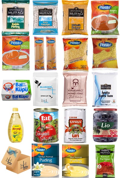 Blueden Ramazan Paketi Kumanya Ezrak Gıda Yardım Kolisi 20 Parça 34 nolu Paket Blueden Ramazan Paketi Kumanya Ezrak Gıda Yardım Kolisi 20 Parça 34 nolu Paket