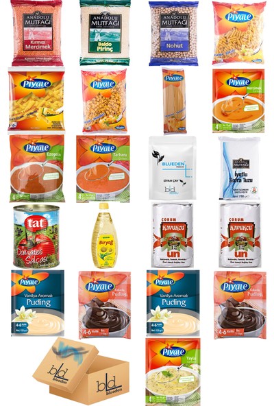 Blueden Ramazan Paketi Kumanya Ezrak Gıda Yardım Kolisi 21 Parça 55 nolu Paket Blueden Ramazan Paketi Kumanya Ezrak Gıda Yardım Kolisi 21 Parça 55 nolu Paket