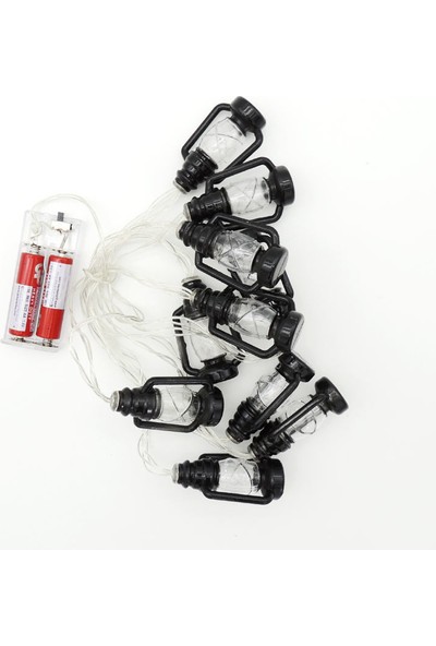 Dmrled Kandil Pilli Ağaç Ip Süs 10 LED Işık 2m Gün Işığı Dmrled Kandil Pilli Ağaç Ip Süs 10 LED Işık 2m Gün Işığı