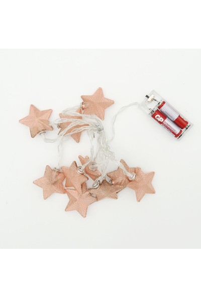 Dmrled Yıldız Pilli Ağaç Ip Süs 10 LED Işık 2m Gün Işığı Dmrled Yıldız Pilli Ağaç Ip Süs 10 LED Işık 2m Gün Işığı