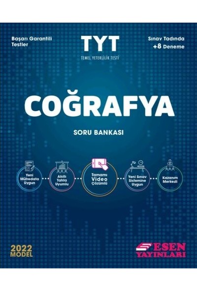 Esen Yayınları Esen 2022 Tyt Coğrafya Soru Bankası