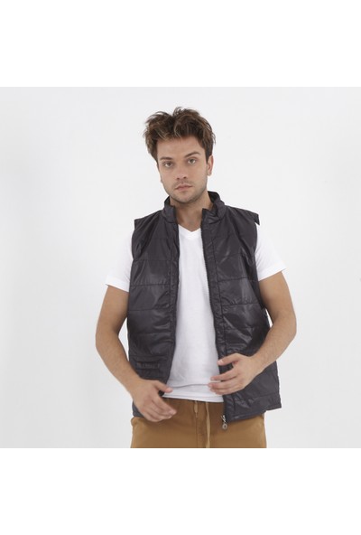 Think Simple Erkek Yelek - Siyah