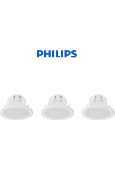 Philips 4 Inç 9W 2700K (Sarı Işık) Gömme LED Spot (3 Adet) Philips 4 Inç 9W 2700K (Sarı Işık) Gömme LED Spot (3 Adet)