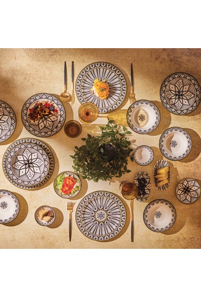 Karaca Bocelli 26 Parça 6 Kişilik Yemek ve Kahvaltı Takımı