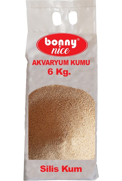 Bonny Nice Akvaryum Kumu Sarı Silis Kum 6 kg Bonny Nice Akvaryum Kumu Sarı Silis Kum 6 kg