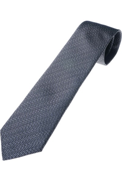 Valentino Orlandi Erkek Siyah - Beyaz Desenli Kravat