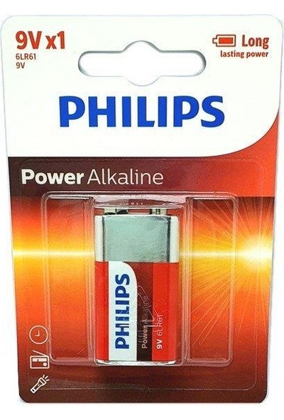 Philips Power Alkalin 9VOLT Pil 6LR61 Philips Power Alkalin 9VOLT Pil 6LR61