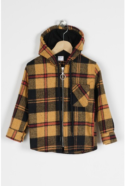 Zepkids Erkek Çocuk Kapüşonlu Kareli Fermuarlı Gömlek 5-12 Yaş Zepkids Erkek Çocuk Kapüşonlu Kareli Fermuarlı Gömlek 5-12 Yaş