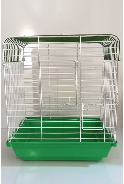 Green Pet Muhabbet Kuşu Küçük Kafes Yeşil