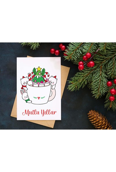 Özgür Yılbaşı Tebrik Kartı-Happy New Year Card-Yılbaşı Kartpostalı Özgür Yılbaşı Tebrik Kartı-Happy New Year Card-Yılbaşı Kartpostalı