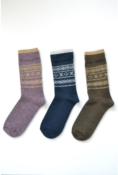 Icon Socks 3 ' Lü Norveç Unisex Termal Yün Kışlık Çorap