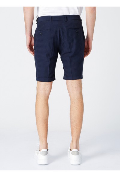 Fabrika Erkek Lacivert Bermuda Şort