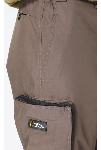 National Geographic Roberto Kapüşonlu Düz Kahve Erkek Şort