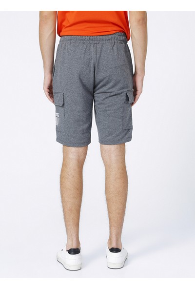 North Of Navy Antrasit Melanj Erkek Sweat Şort