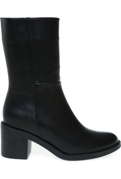 Fabrika Topuklu Bot Siyah