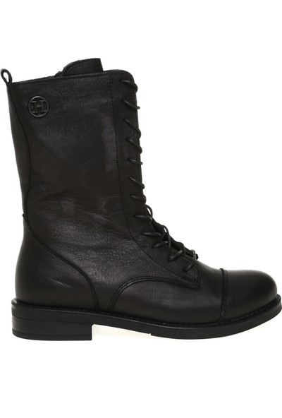 Hammer Jack Siyah Kadın Deri Bot