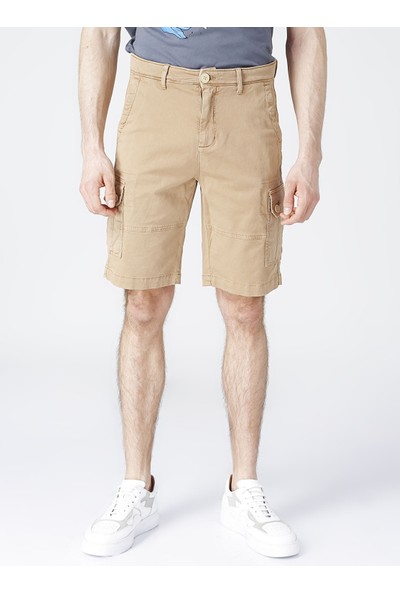 Aeropostale 3647 Normal Bel Standart Kalıp Düz Koyu Kum Erkek Kargo Şort Aeropostale 3647 Normal Bel Standart Kalıp Düz Koyu Kum Erkek Kargo Şort