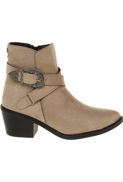 Fabrika Bej Kadın Topuklu Bot