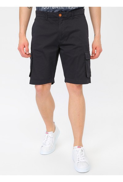 Limon Lacivert Kargo Şort