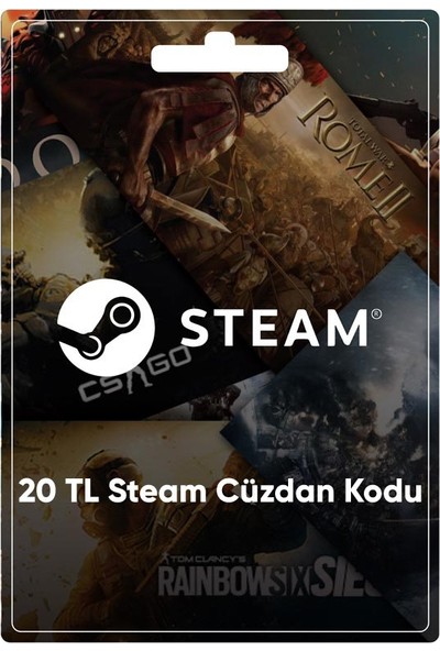 Steam 20 TL Cüzdan Kodu Steam 20 TL Cüzdan Kodu