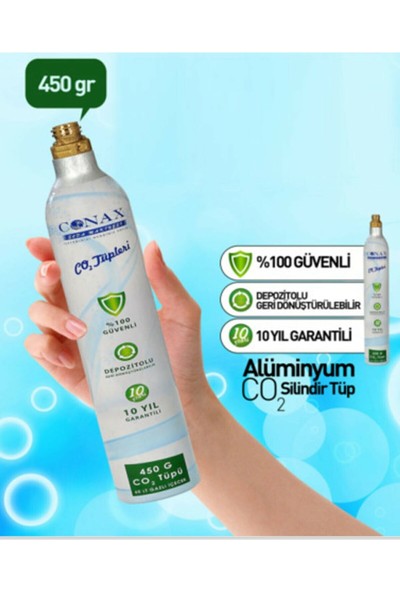 Conax Soda Makineleri Için Co2 Tüpü 450 gr Conax Soda Makineleri Için Co2 Tüpü 450 gr