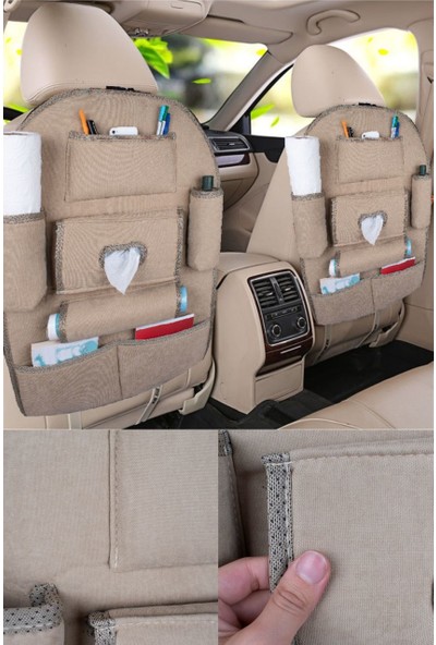 Randoffon 2'li Oto Koltuk Arkası Organizer Düzenleyici Araç Içi