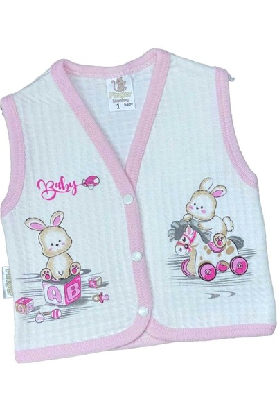 Minikel Baby Rabbit Kapitone Yelek Minikel Baby Rabbit Kapitone Yelek