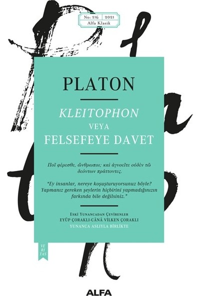 Platon Kleitophon Veya Felsefeye Davet Platon Kleitophon Veya Felsefeye Davet