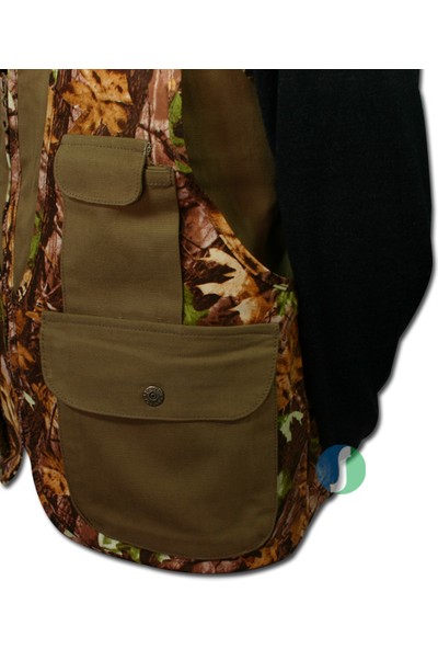 E Life Tasarım S-625-1 Şişe Cepli Toprak Meşe Yelek Xxl E Life Tasarım S-625-1 Şişe Cepli Toprak Meşe Yelek Xxl