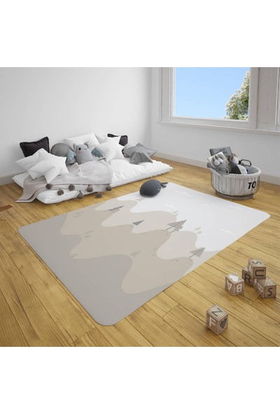 İnstababyrooms Kahverengi Dağ Ve Ağaç Desenli Dekoratif Kaymaz Tabanlı Yumuşak Dokulu Çocuk Odası Halısı İnstababyrooms Kahverengi Dağ Ve Ağaç Desenli Dekoratif Kaymaz Tabanlı Yumuşak Dokulu Çocuk Odası Halısı