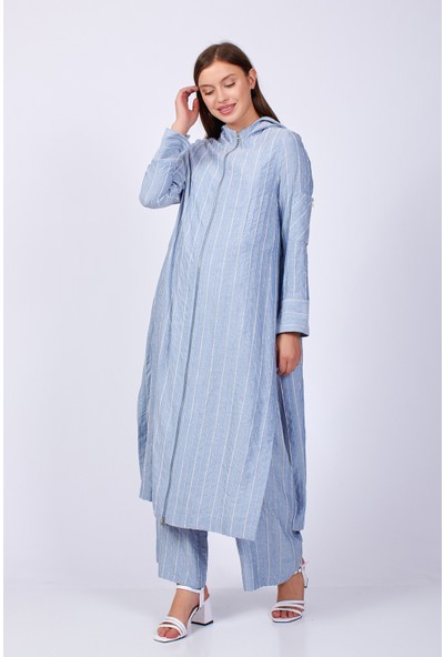 Hcr Collection Hcrcollection Pamuklu Mavi Keten Takım Hcr Collection Hcrcollection Pamuklu Mavi Keten Takım