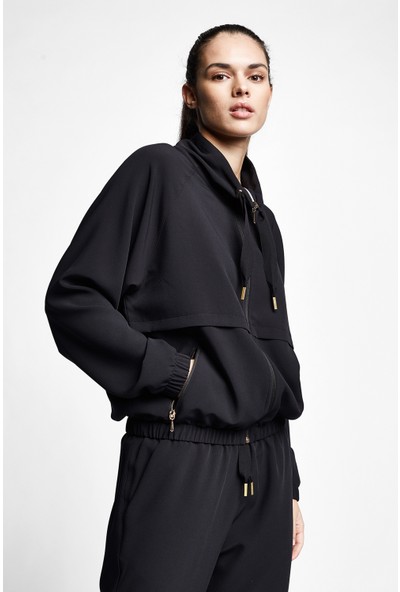 Lescon Siyah Kadın Fermuarlı Üst 21N-2112 Lescon Siyah Kadın Fermuarlı Üst 21N-2112