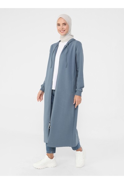 Refka Fermuarlı Spor Kap - Açık Petrol - Refka Basic Refka Fermuarlı Spor Kap - Açık Petrol - Refka Basic