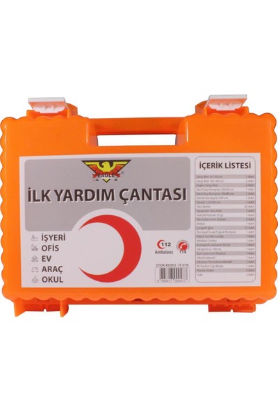Eagle İY 070 İlk Yardım Çantası, İlkyardım Seti