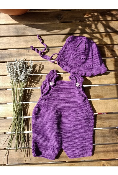 Handmade El Örgüsü Bebek Kısa Kol Tulum ve Şapka, Yeni Doğan Hastane Eve Dönüş Kıyafeti Handmade El Örgüsü Bebek Kısa Kol Tulum ve Şapka, Yeni Doğan Hastane Eve Dönüş Kıyafeti