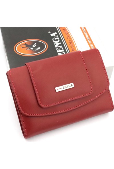 Zenga Deri Rugan Çok Bölmeli Zenga Bayan Cüzdan Orta Boy Zenga Deri Rugan Çok Bölmeli Zenga Bayan Cüzdan Orta Boy