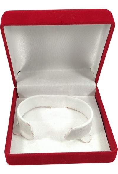 Özer Kutu Kadife Kırmızı Kelepçe Kutusu Özer Kutu Kadife Kırmızı Kelepçe Kutusu