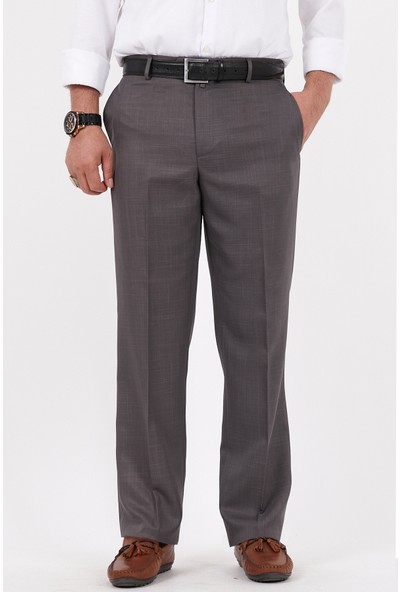Maldia Erkek Büyük Beden Klasik Gri Kumaş Pantolon Maldia Erkek Büyük Beden Klasik Gri Kumaş Pantolon