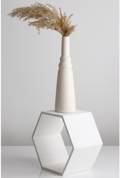 Beige And Stone Morandi Pure 2 Vazo Dekoratif Obje