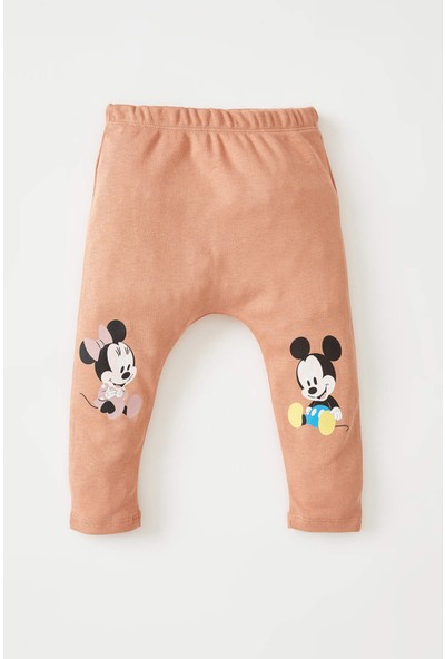 DeFacto Kız Bebek Minnie Mouse Lisanslı Pamuklu Eşofman Alt V7635A221WN