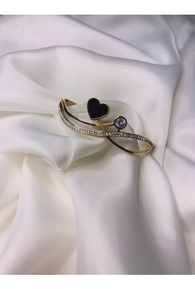 Neny Concept Kalpli Zirkon Taşlı Çelik Bileklik