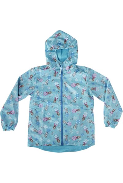 Nzr Group Frozen Kız Çocuk Yağmurluk Mavi