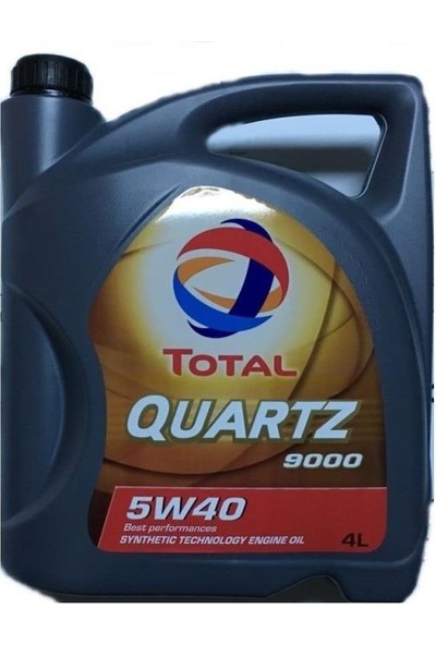 Total Motor Yagı Quartz 9000 5W-40 4l Peuget Cıtroen 1.6 Dızel