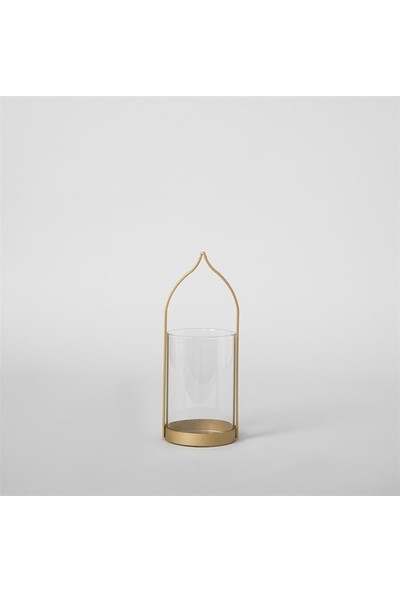 Chakra Holly Fener 10X26 cm Transparan/bakır Chakra Holly Fener 10X26 cm Transparan/bakır