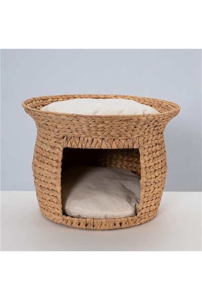 Chakra Iki Katlı Pet Yatak Natural 55 x 55 x 39 cm Chakra Iki Katlı Pet Yatak Natural 55 x 55 x 39 cm