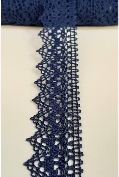 Hayalperest Boncuk Lacivert Kopanaki Koton Dantel 2,5cm Hayalperest Boncuk Lacivert Kopanaki Koton Dantel 2,5cm