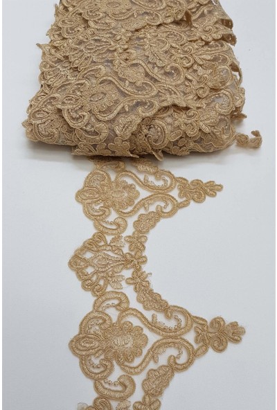 Hayalperest Boncuk Vizon Fransız Güpür Kenar Dantel