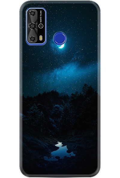 Reeder P13 Blue Max Pro Lite Kılıf Silikon Desen Özel Seri Gece 1633