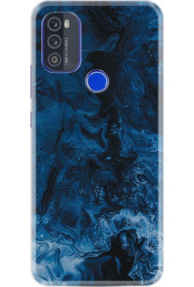 Reeder P13 Blue Max 2021 Kılıf Silikon Desen Özel Seri Blue Zigzag 1687